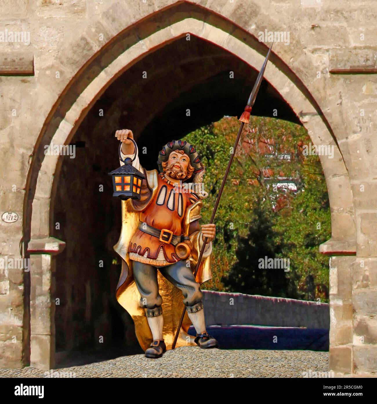 Rothenburg night watchman hi-res stock photography and images - Alamy