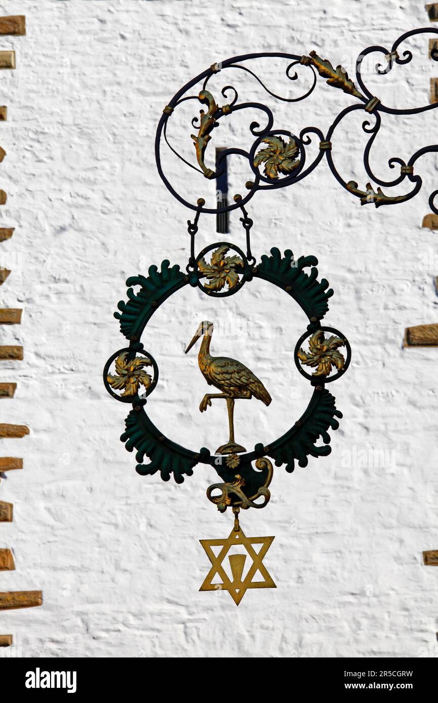 Historic Inn Boom, Prichsenstadt, Lower Franconia, Bavaria, Germany ...