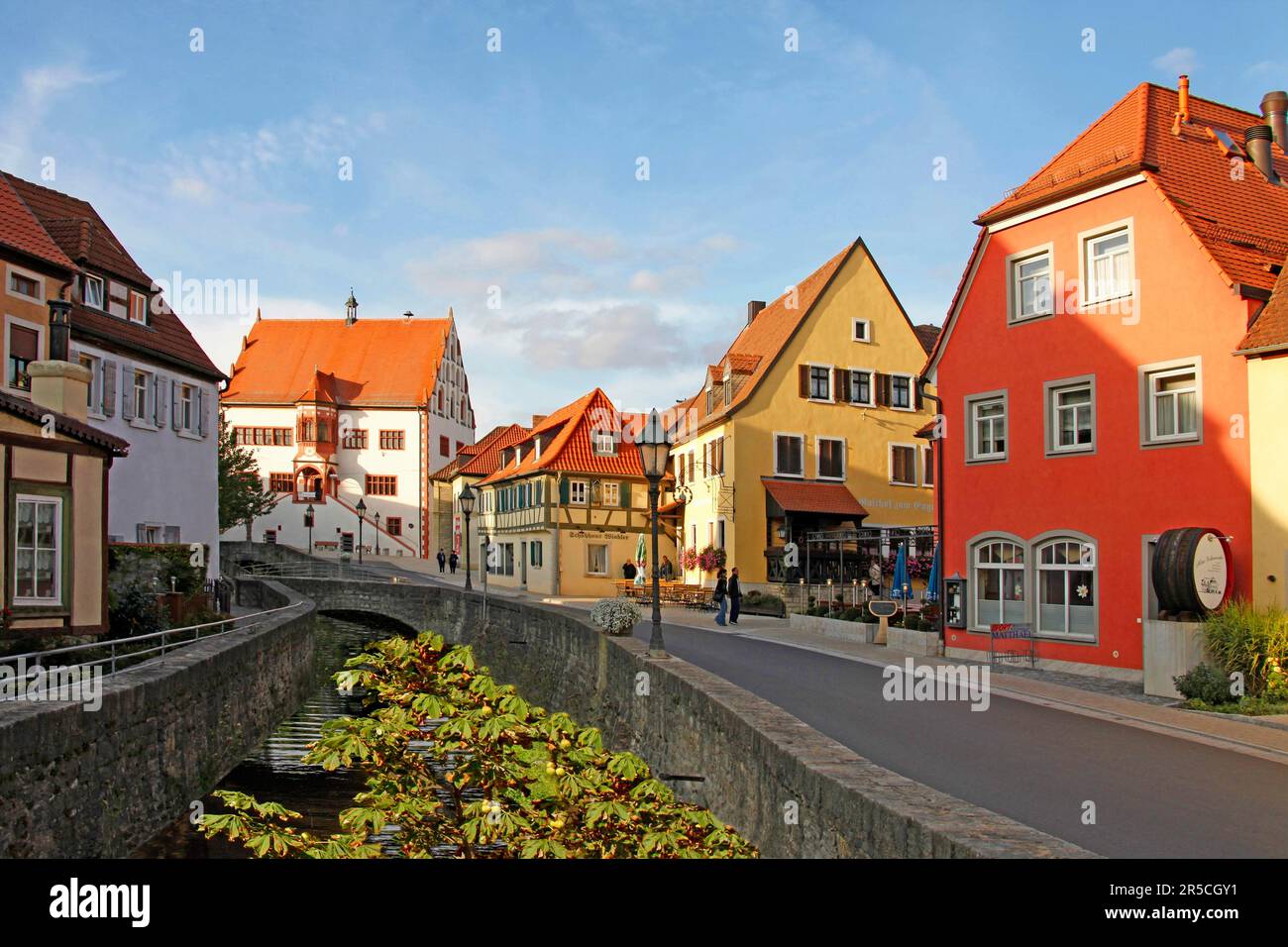 Town Hall at Dettelbach, Dettelbach, Lower Franconia, Bavaria, Germany ...