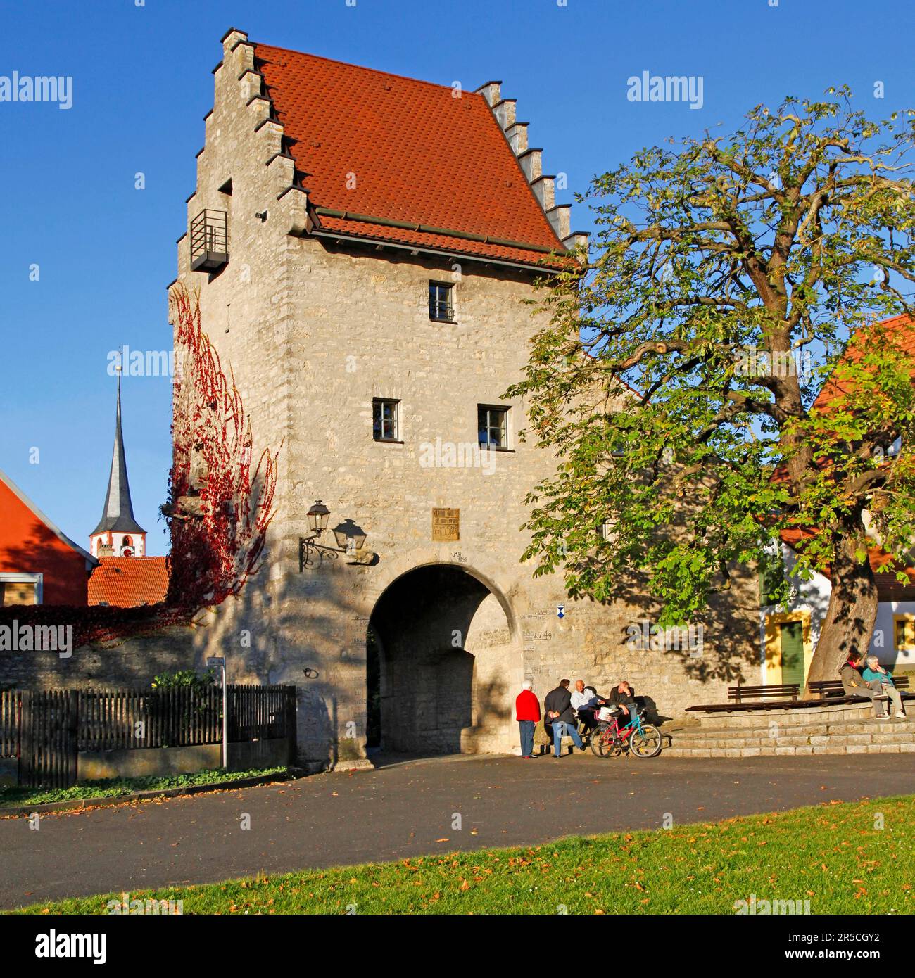 Main Gate, built 1477, southern main gate, Frickenhausen, Lower ...