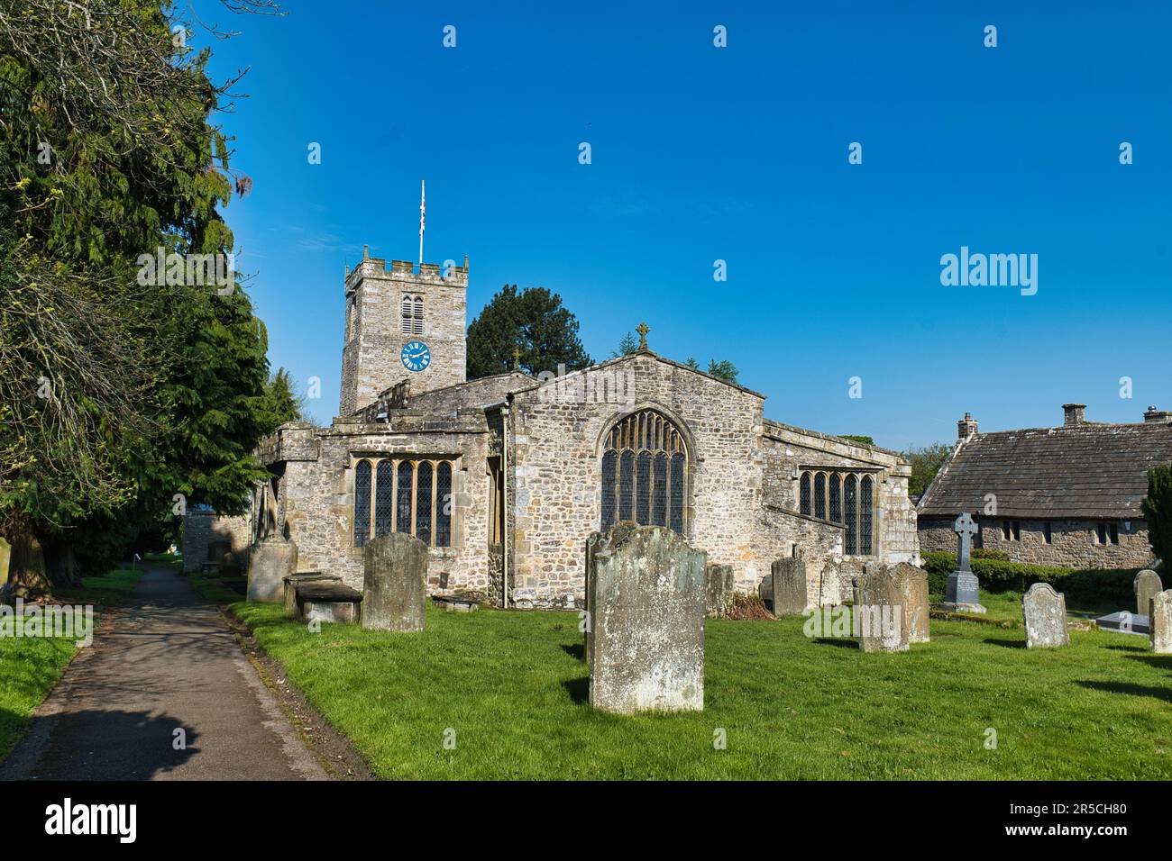 St Andrew's Church, Grinton Stock Photo - Alamy