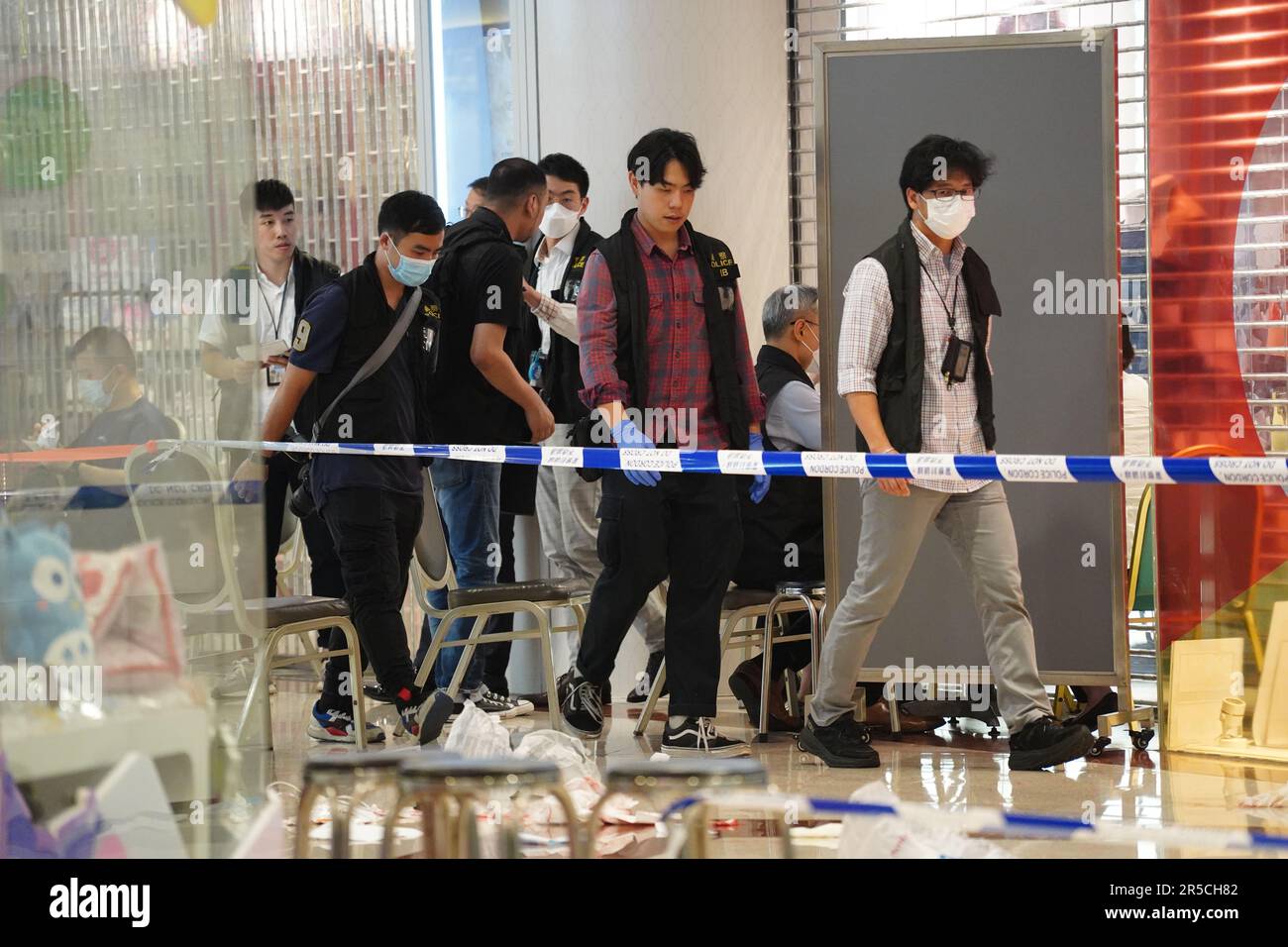 Hong Kong, Hong Kong. 02nd June, 2023. Police officers do the ...