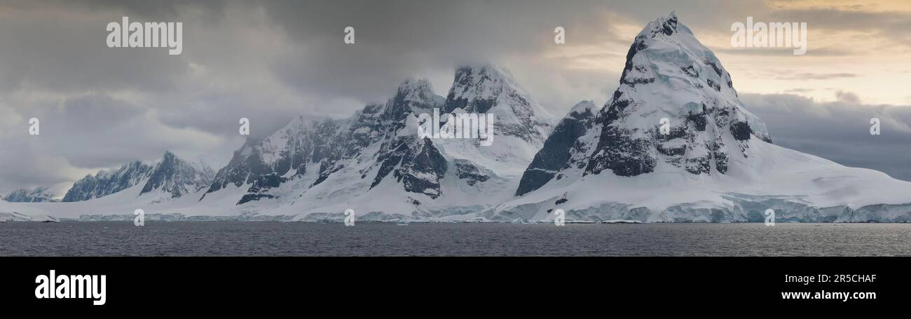 Coastal Mountains, Anvers Island, Gerlache Strait, Antarctic Peninsula ...