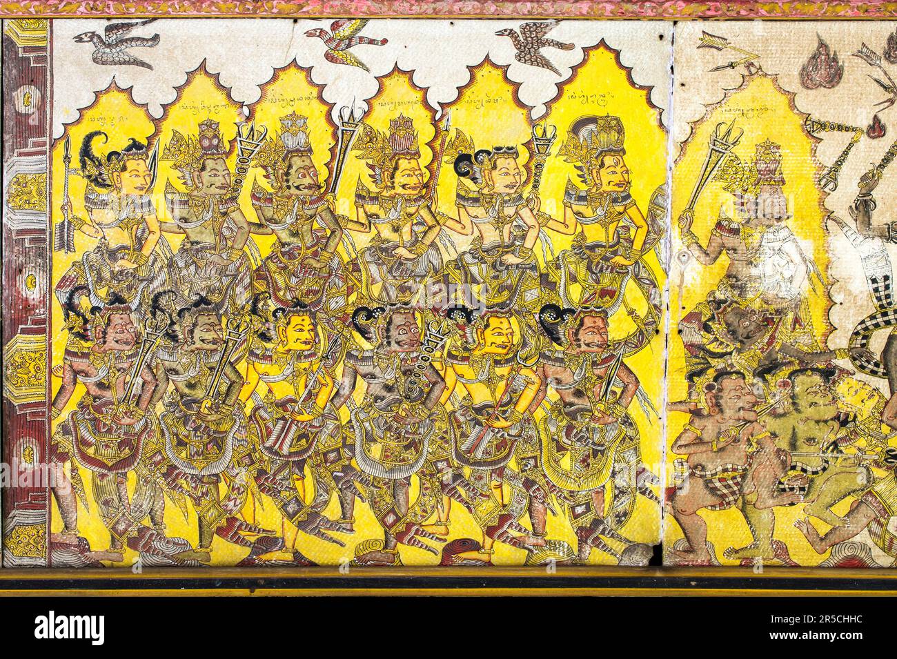Traditional Kamasan Paintings, Kertha Gosa Pavilion (former Hall of ...
