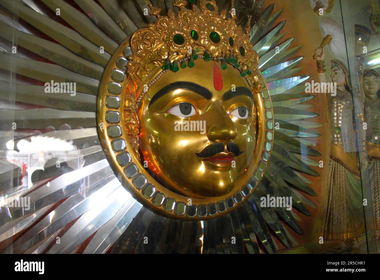 Sun, symbol of the Maharajah of Udaipur, Sun Clan, City Palace, Udaipur ...