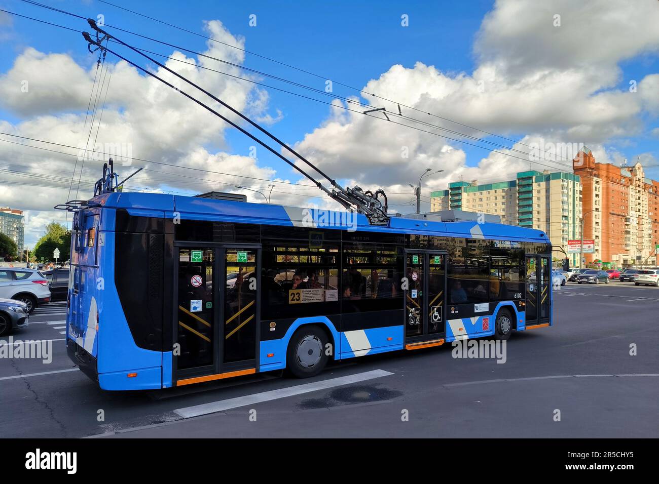 Russian Federation. Saint-Petersburg. Urban public transport ...