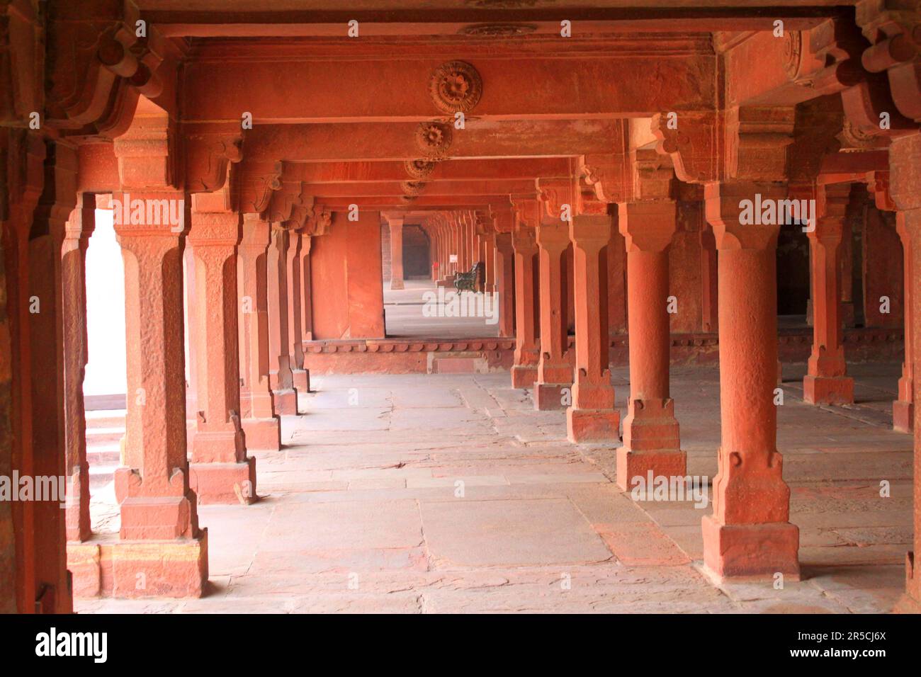 Pillars, Fatehpur Sikri, Agra District, India Stock Photo - Alamy