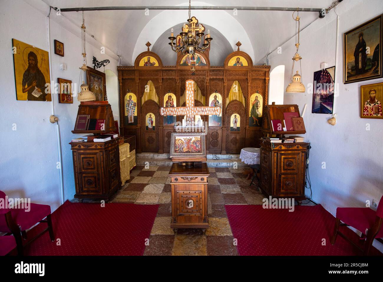 Interior Chapel Prevlaka Monastery from 1833, Tivat, Montenegro Stock ...