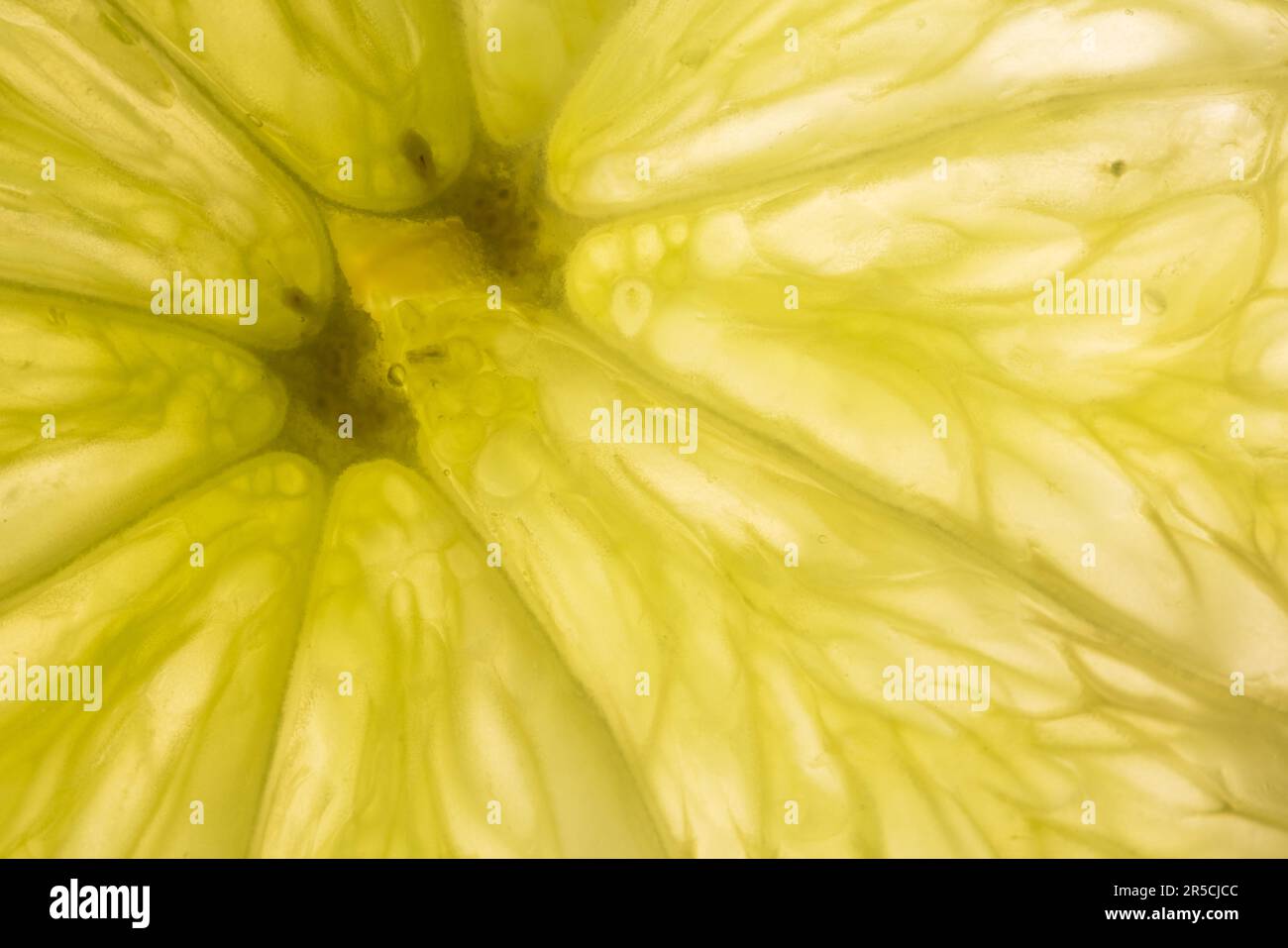A captivating macro shot showcasing a translucent lime slice ...