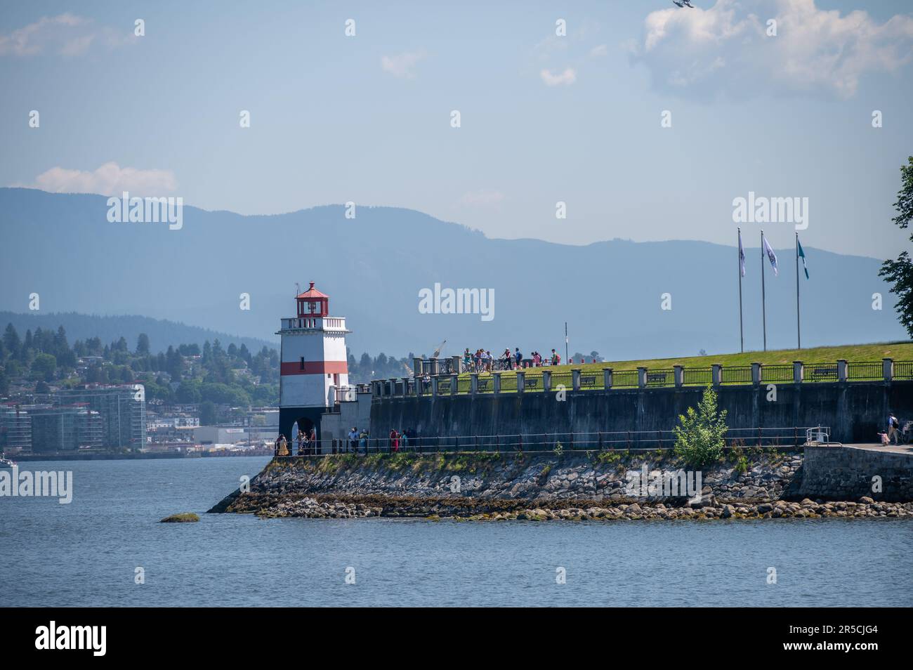Brockton Point Lighthouse in Stanley Park, Vancouver Canada Stock Photo ...