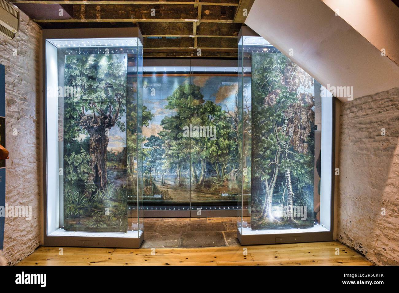 Georgian Theatre Royal oldest hand-painted scenery Stock Photo - Alamy