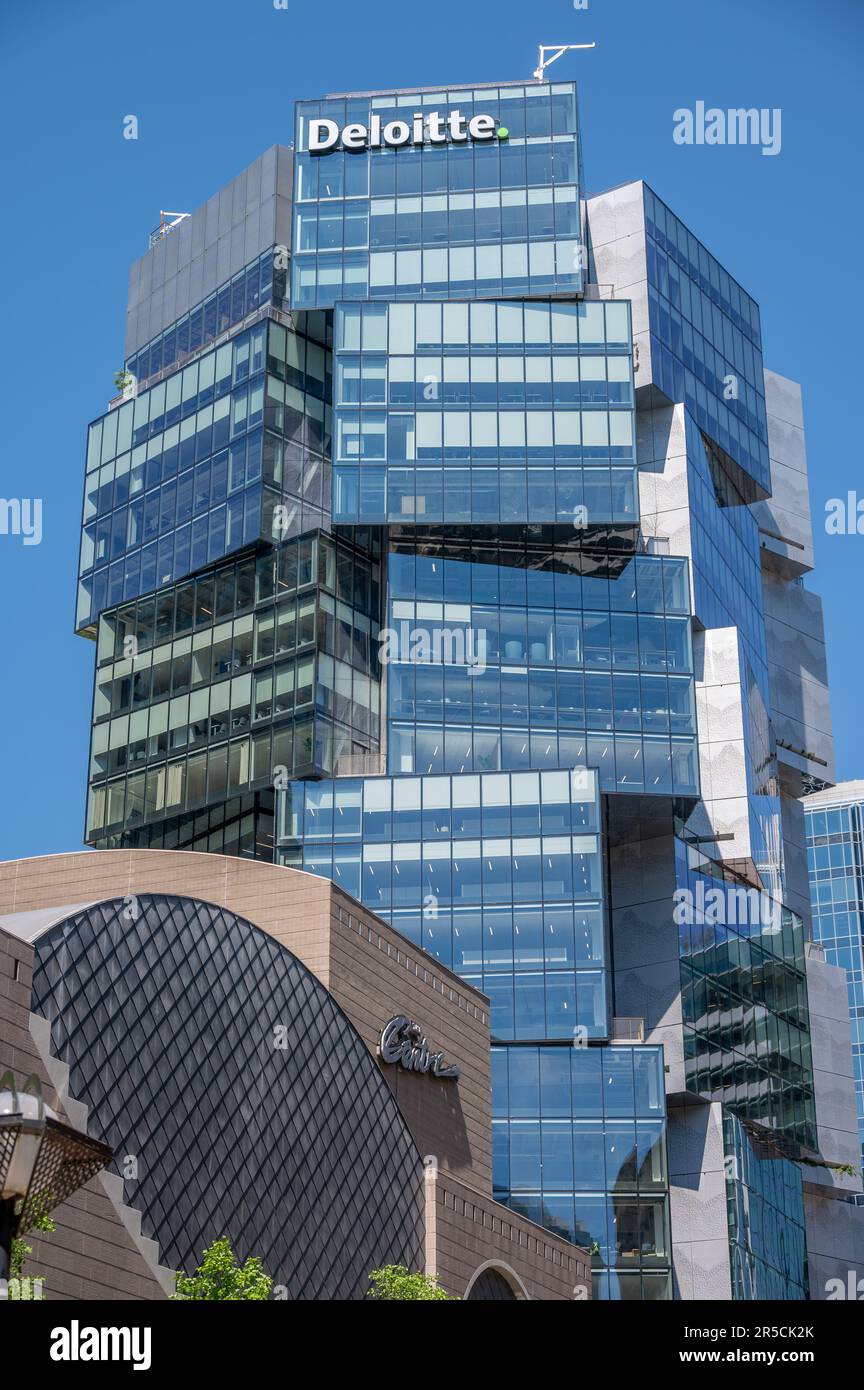 Vancouver, British Columbia - May 26, 2023: Deloitte Building on West ...