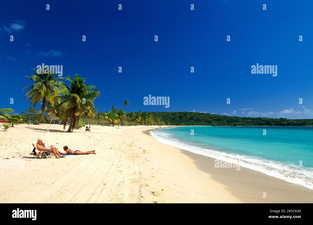 Sun Bay Beach on the island of Vieques, Puerto Rico, Caribbean Stock ...