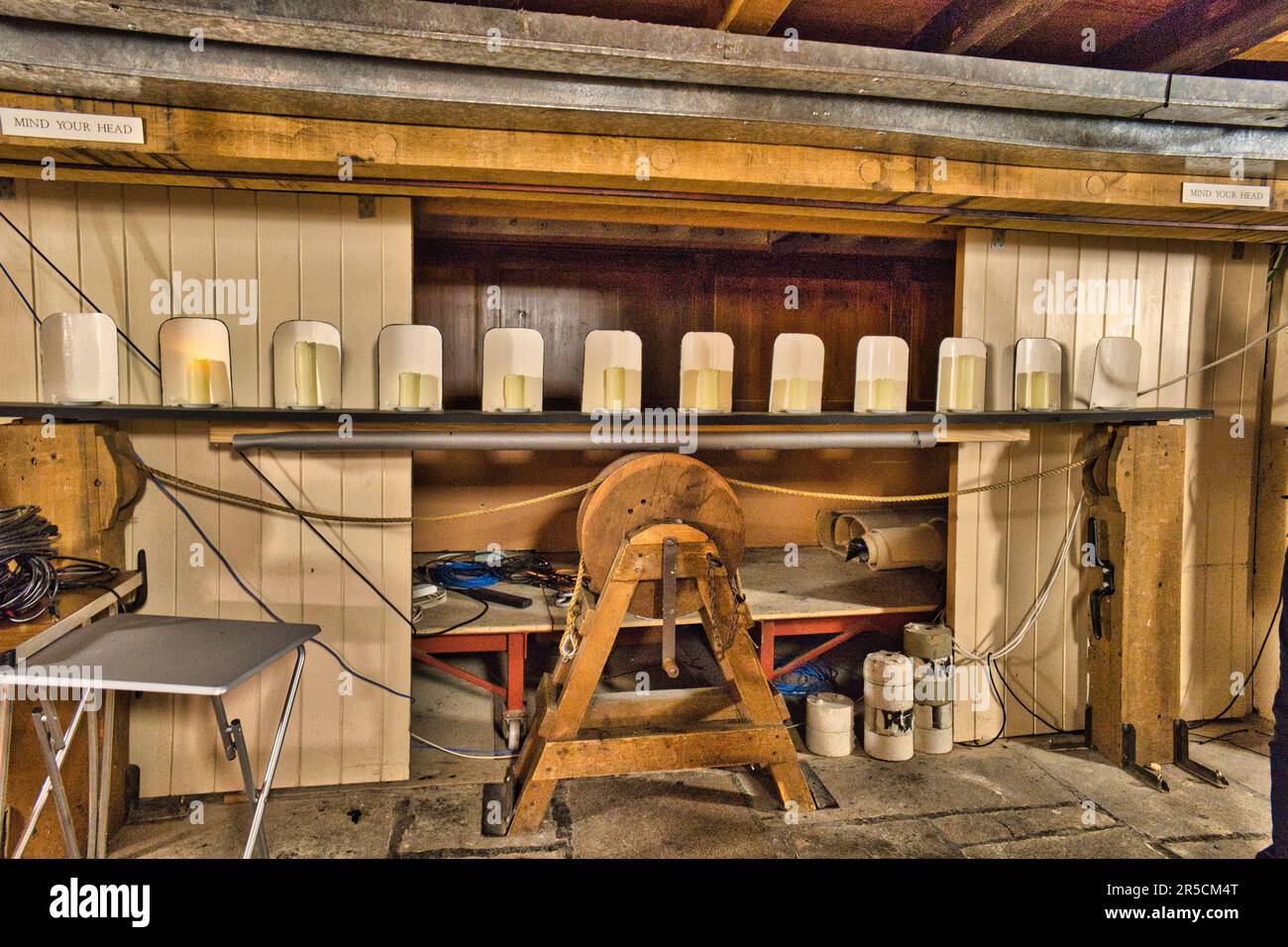 Georgian Theatre Royal footlights Stock Photo - Alamy