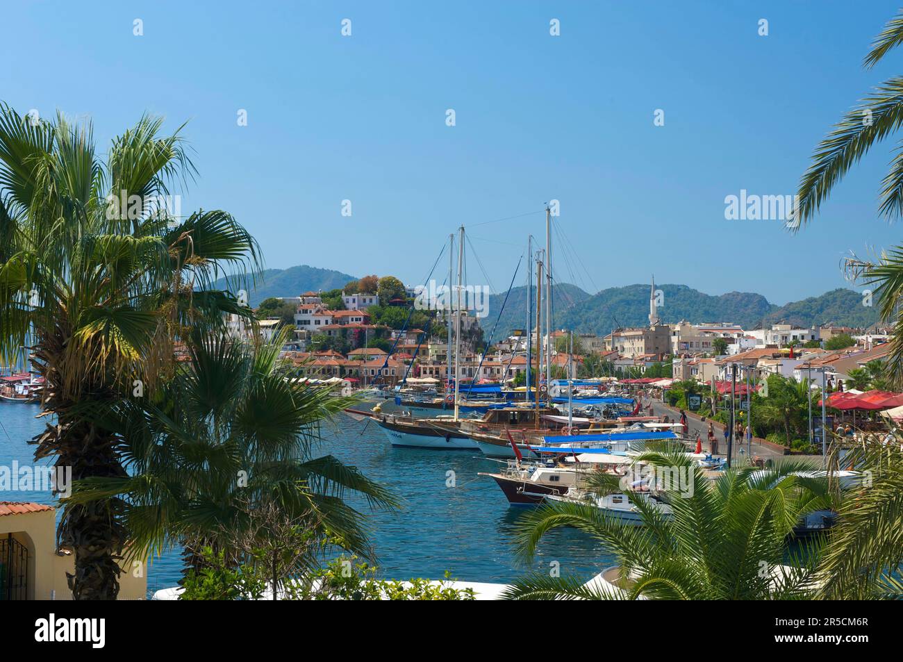 Old Town and Marina in Marmaris, Turkish Aegean, Turkish Aegean, Turkey ...