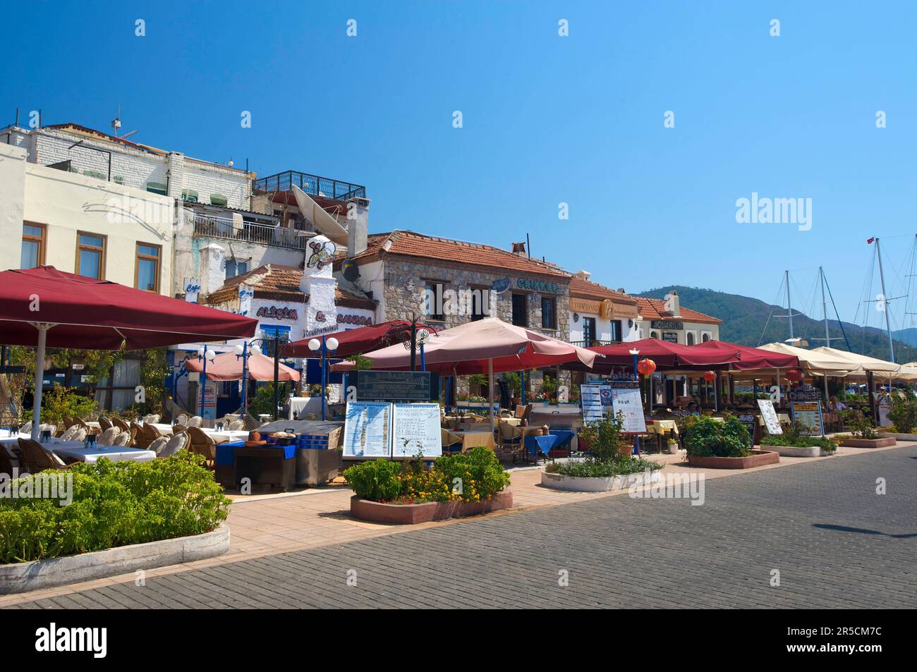 Harbour promenade in Marmaris, Turkish Aegean, Turkey Stock Photo - Alamy