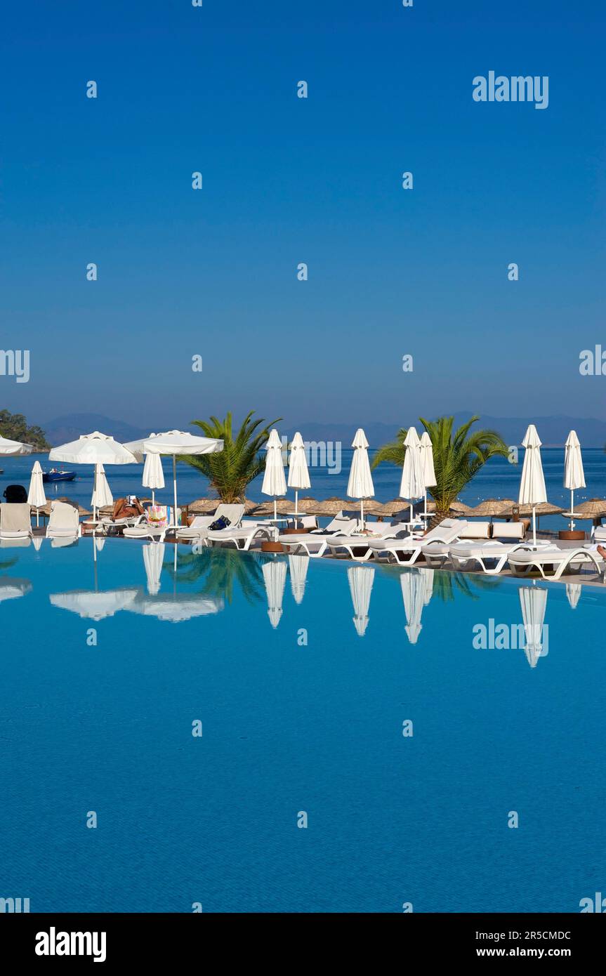 Pool of the Hillside Club near Fethiye, Turkish Aegean, Aegean, Turkey ...