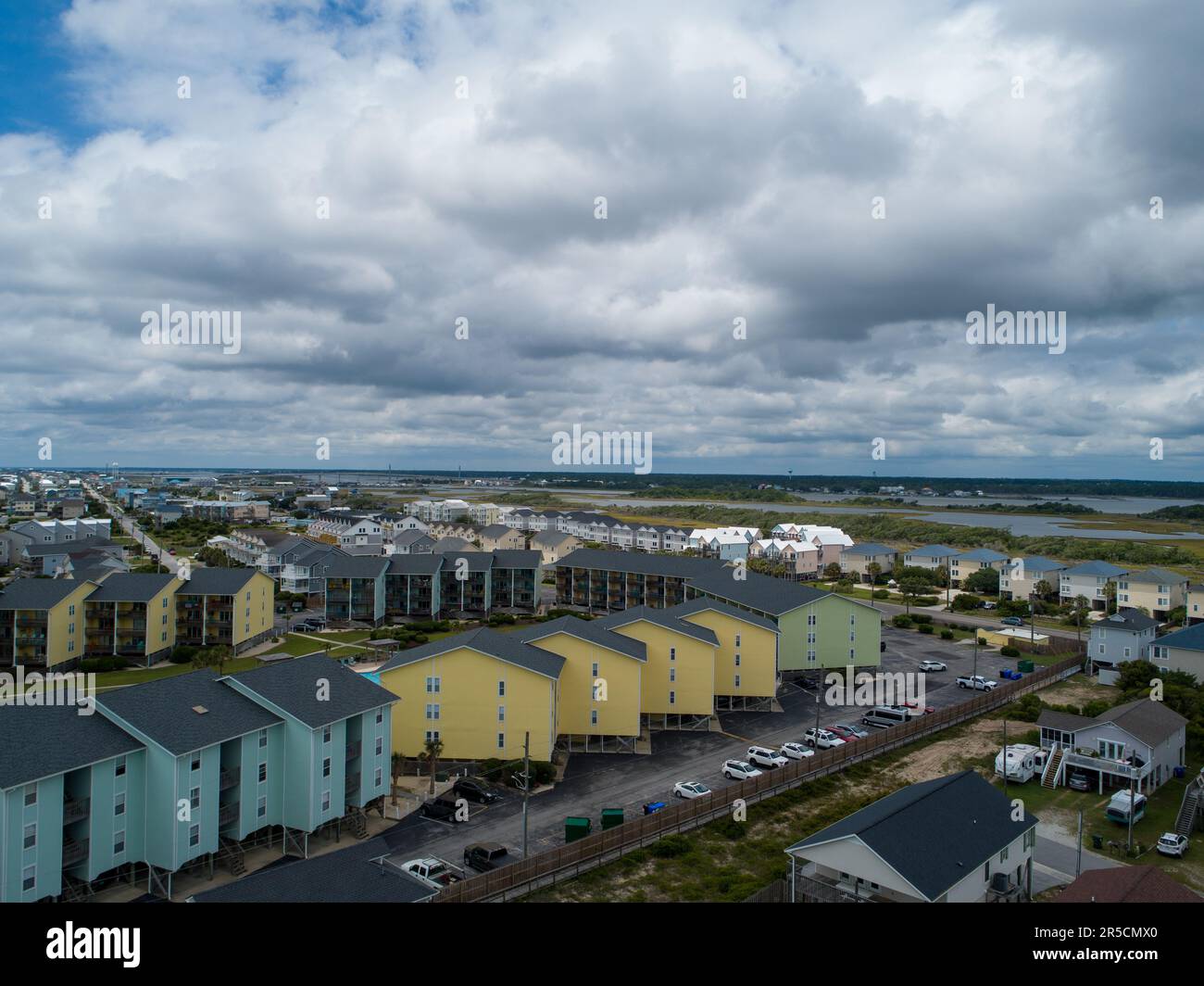 Josh Creehan - Aerial Topsail Beach Housing Stock Photo - Alamy