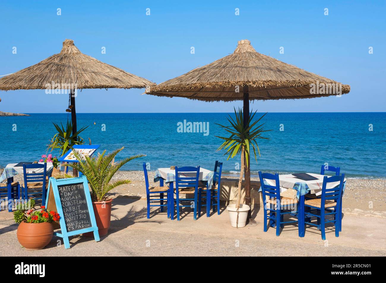 Taverna in Kato Zakros, East Coast, Crete, Greece Stock Photo - Alamy