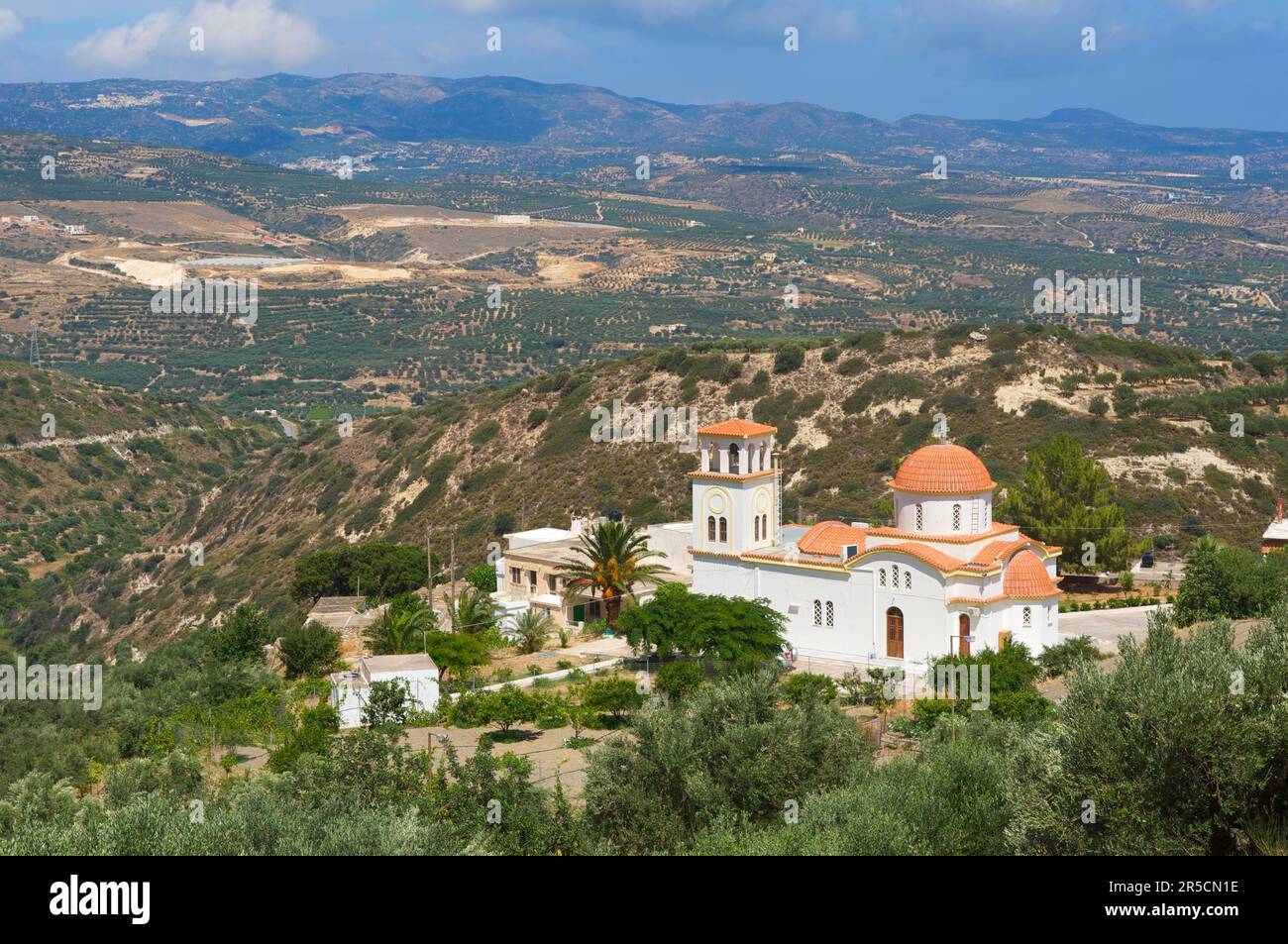 Church in the Nomos Lassithi plateau, Eastern Crete, Greece Stock Photo ...