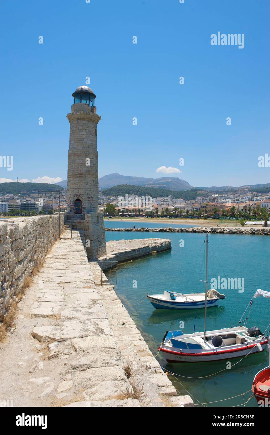 Port of Rethymnon, Crete, Greece Stock Photo - Alamy
