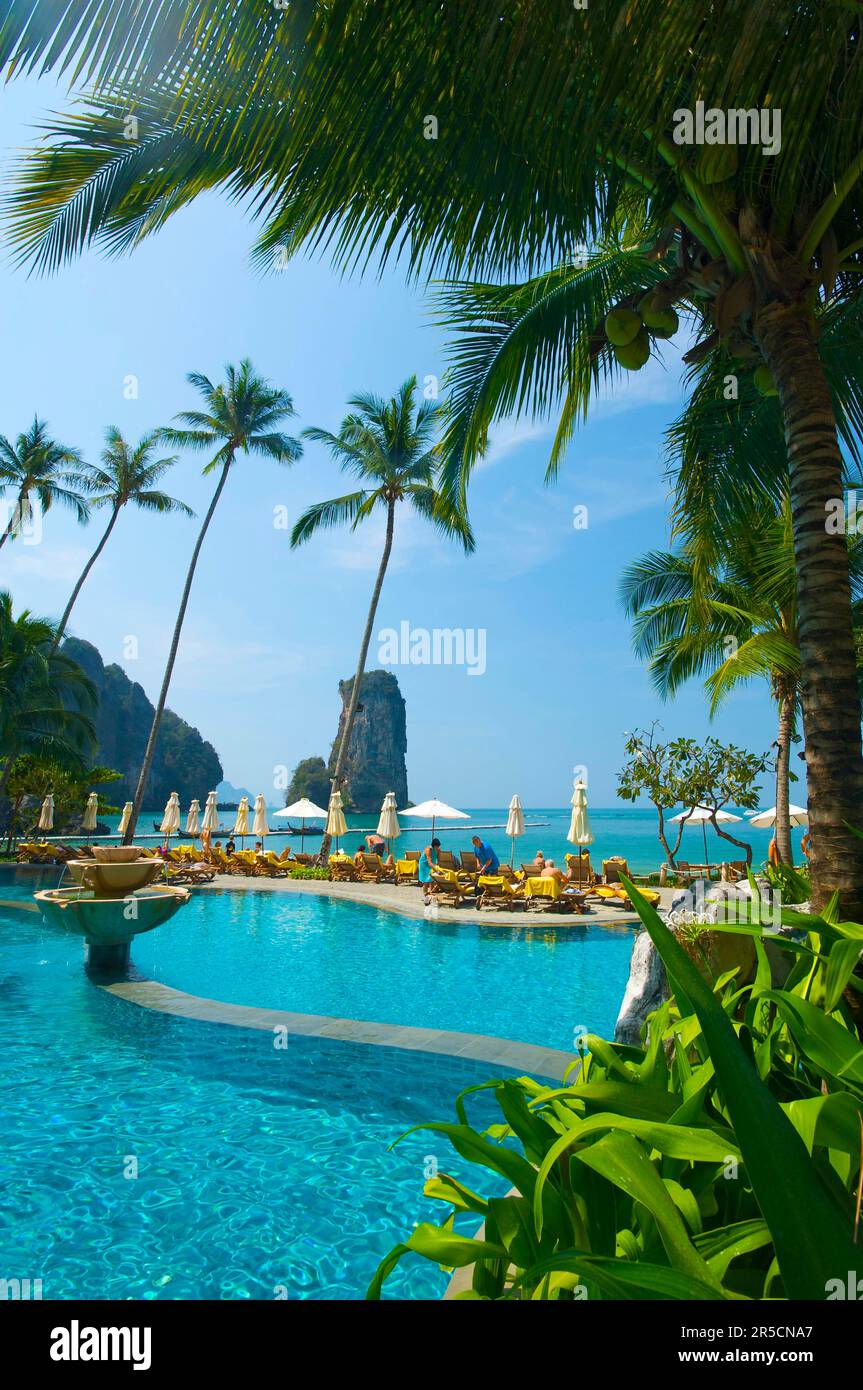 Swimming pool of the Centara Resort, Krabi, Thailand Stock Photo - Alamy