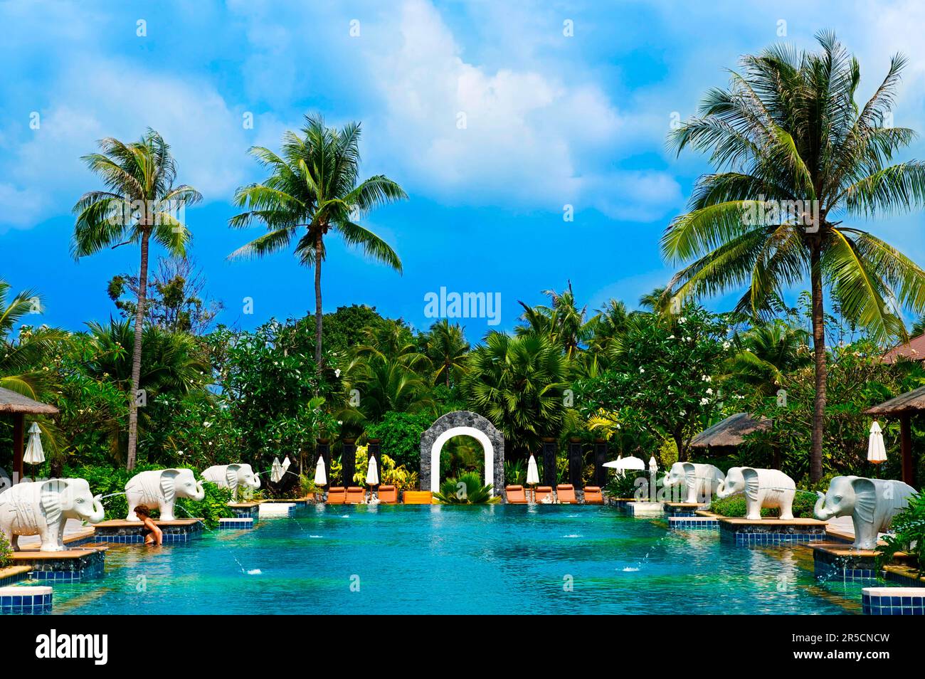 Swimming pool of the Bandara Resort at Mae Nam Beach, Ko Samui ...