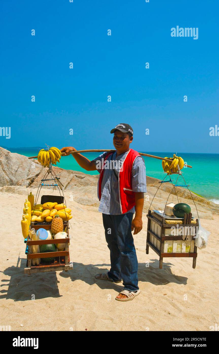Beach vendors at Chaweng Beach, Ko Samui Island, Thailand, Southern ...