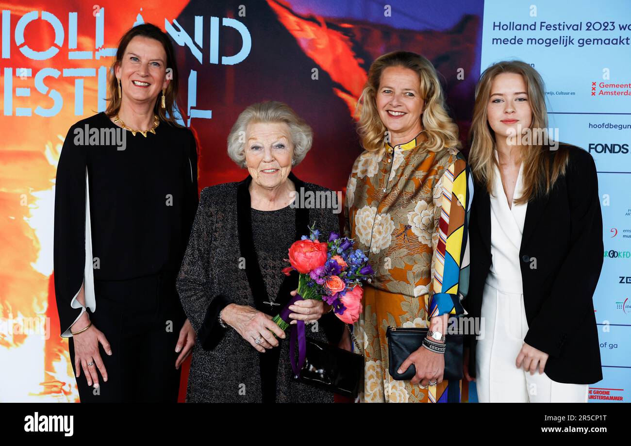 AMSTERDAM - Princess Beatrix, Princess Mabel and daughter Countess ...