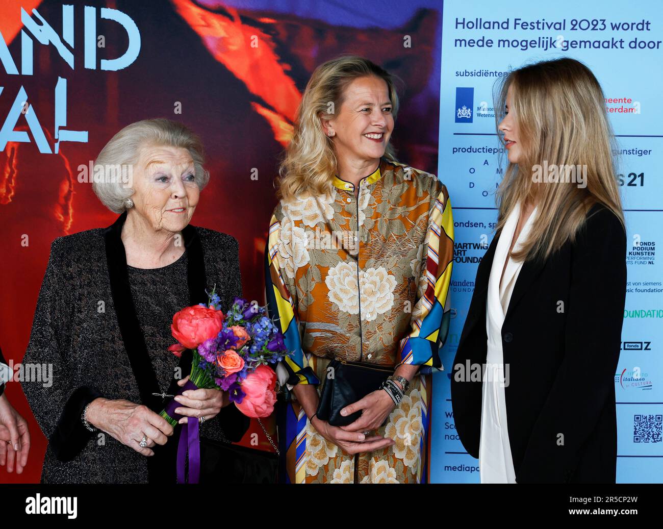 AMSTERDAM - Princess Beatrix, Princess Mabel and daughter Countess ...