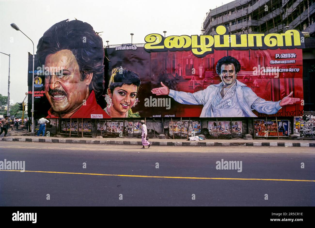 Cinema hoardings in Anna Salai, Chennai, Tamil Nadu, India, Asia Stock ...