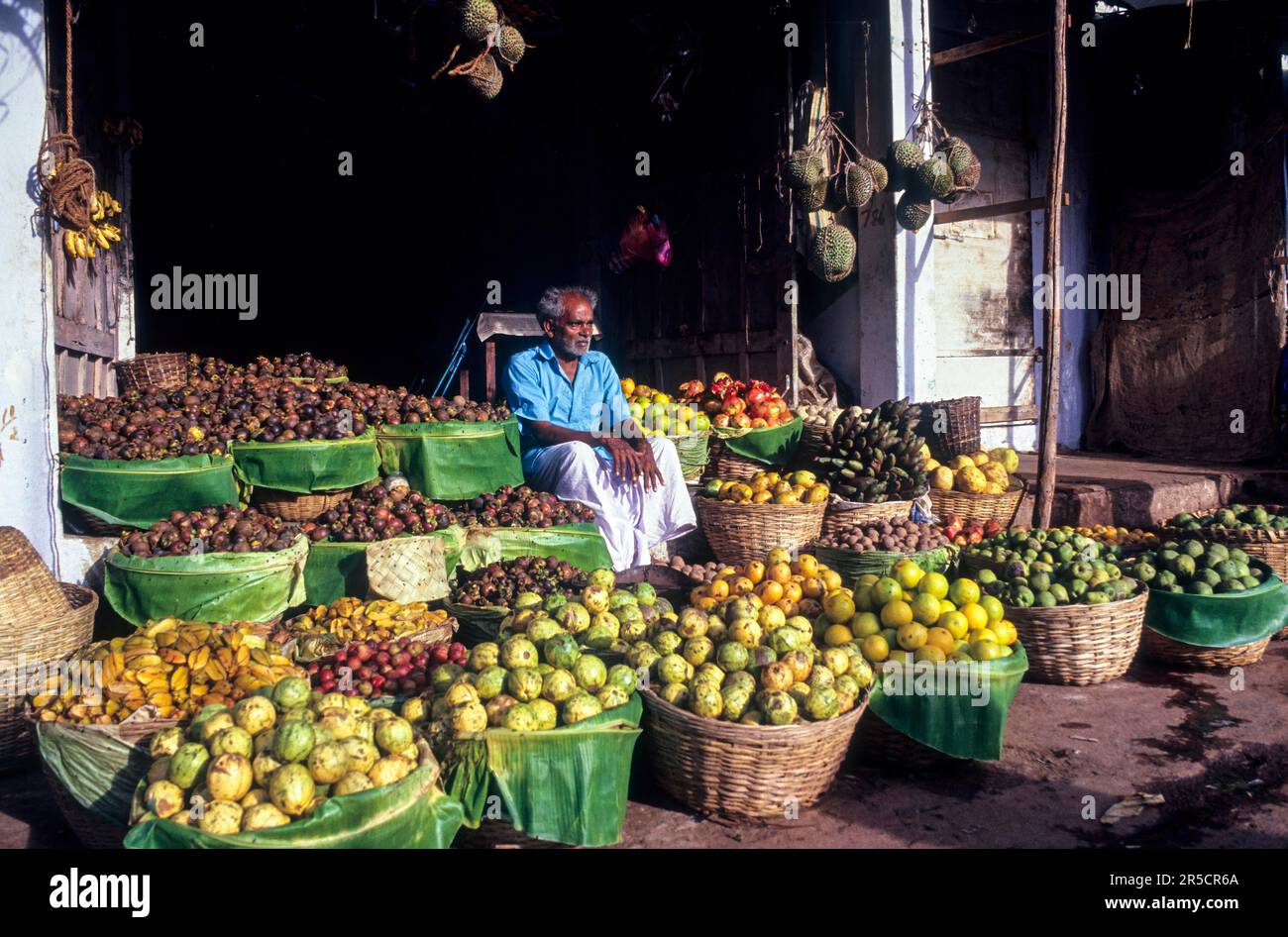 A variety of fruits, a specially of Courtalam Kutralam Kuttalam, Tamil ...