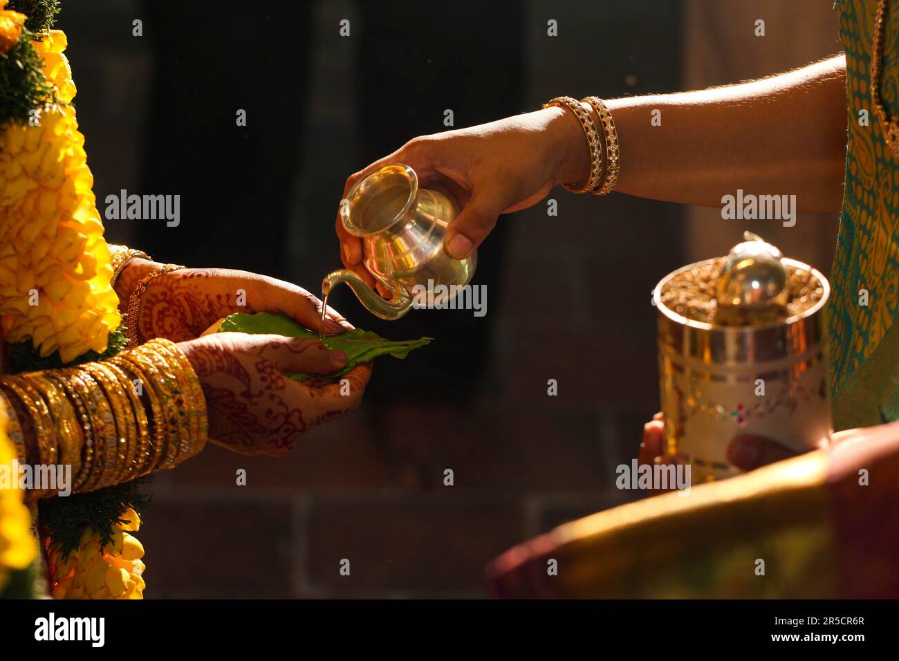 Rituals in Nagarathar wedding, Chettinad, Tamil Nadu, South India ...
