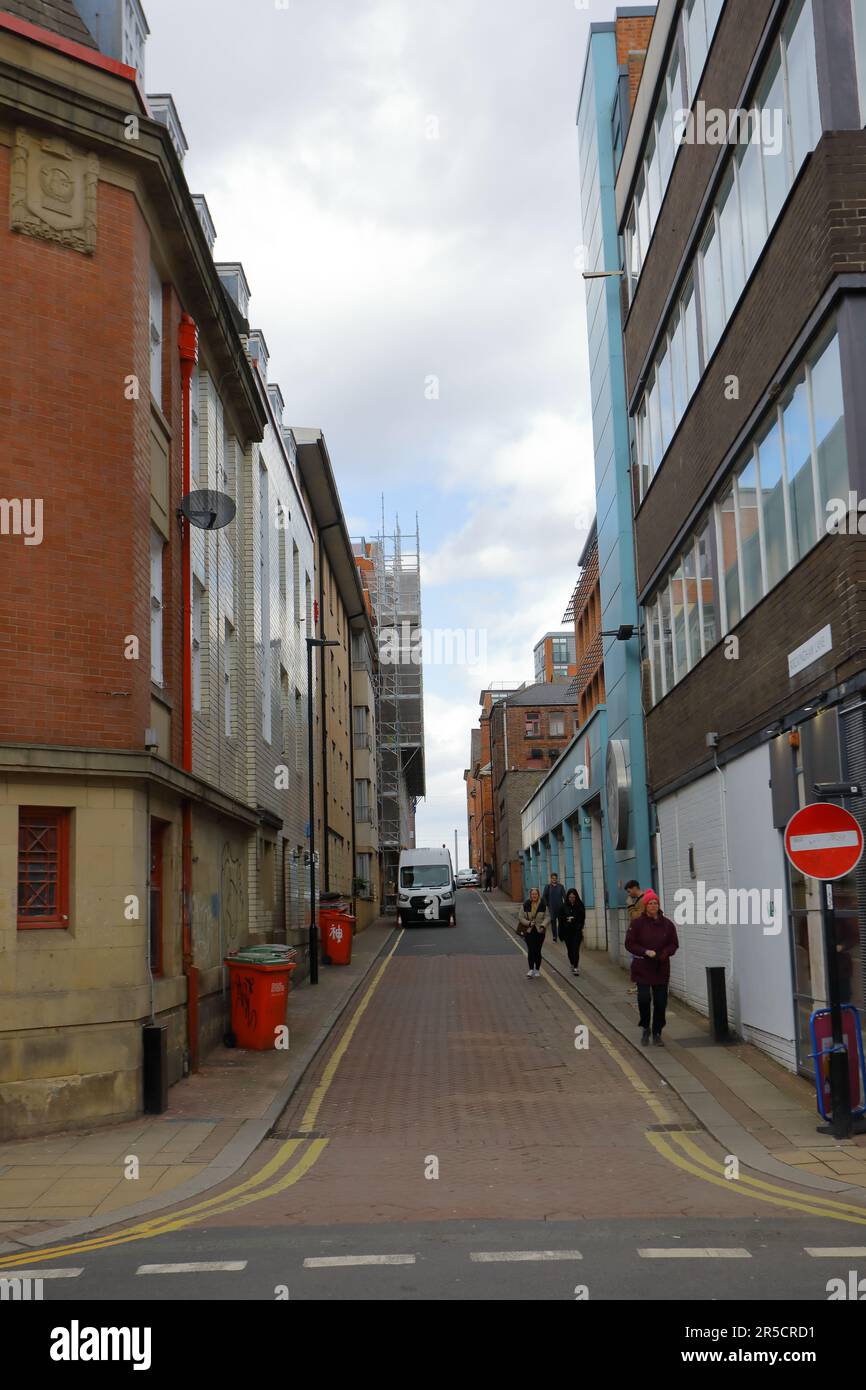 a view up Rockingham Lane Stock Photo - Alamy