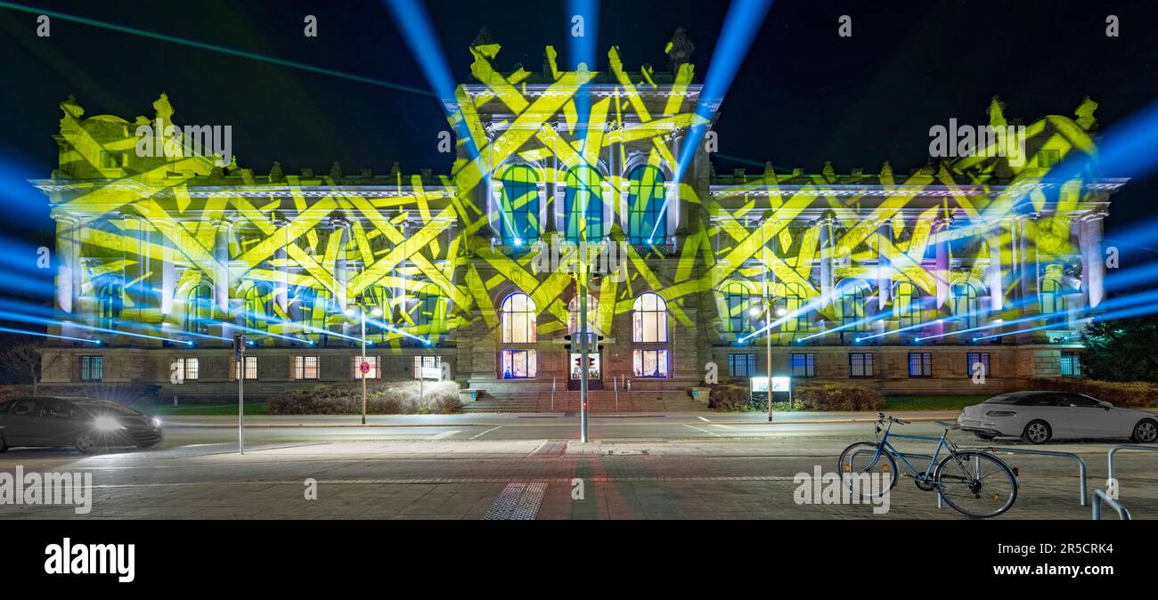 Festival of Lights Hanover State Museum illuminates Hanover Germany ...