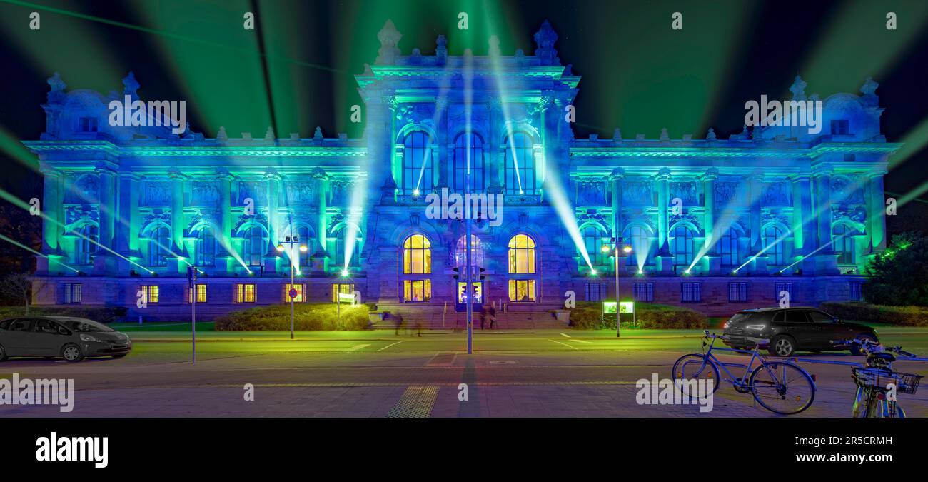 Festival of Lights Hanover State Museum illuminates Hanover Germany ...