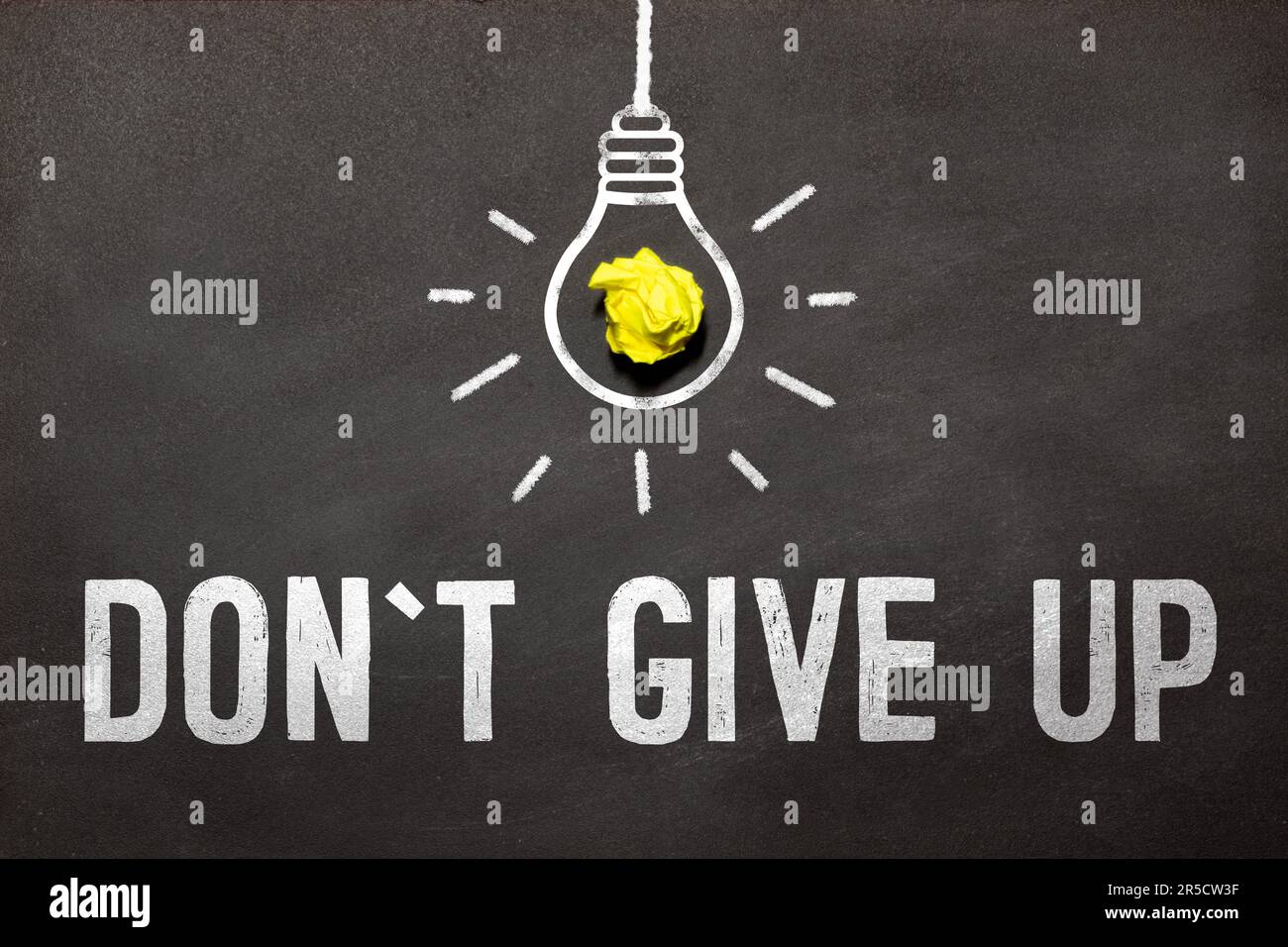 Never give up poster hi-res stock photography and images - Alamy