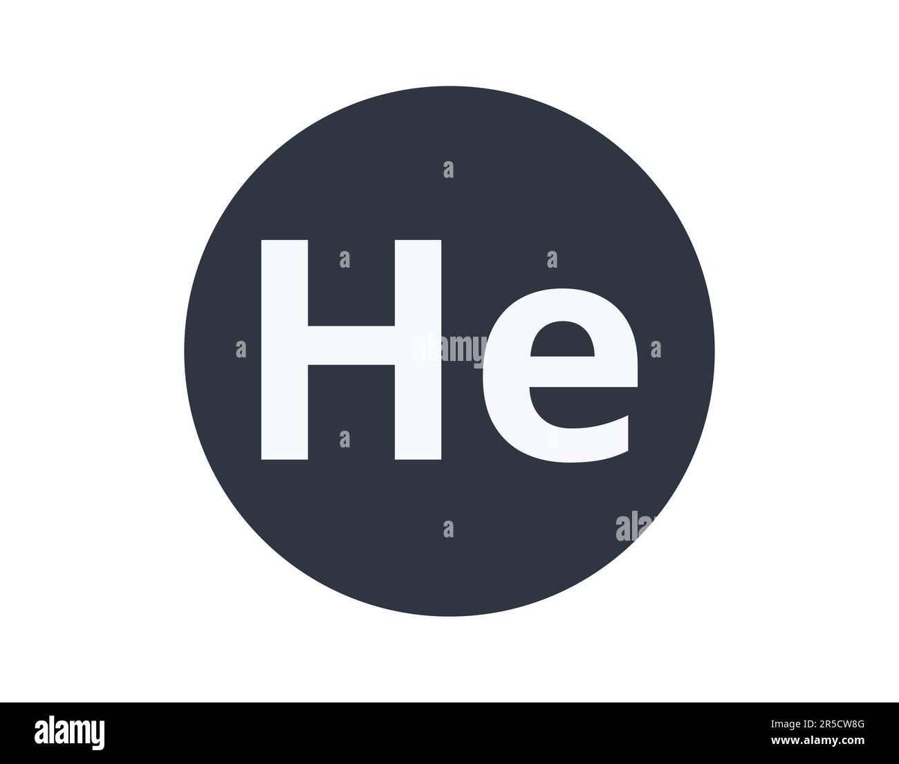 Helium icon chemical element Cut Out Stock Images & Pictures - Alamy