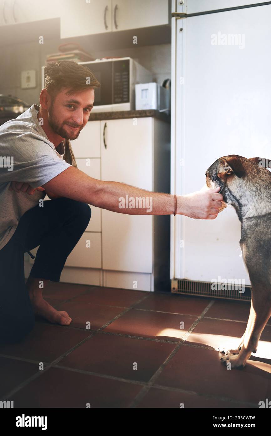 You are truly my best friend. a cheerful young man shaking his adorable ...