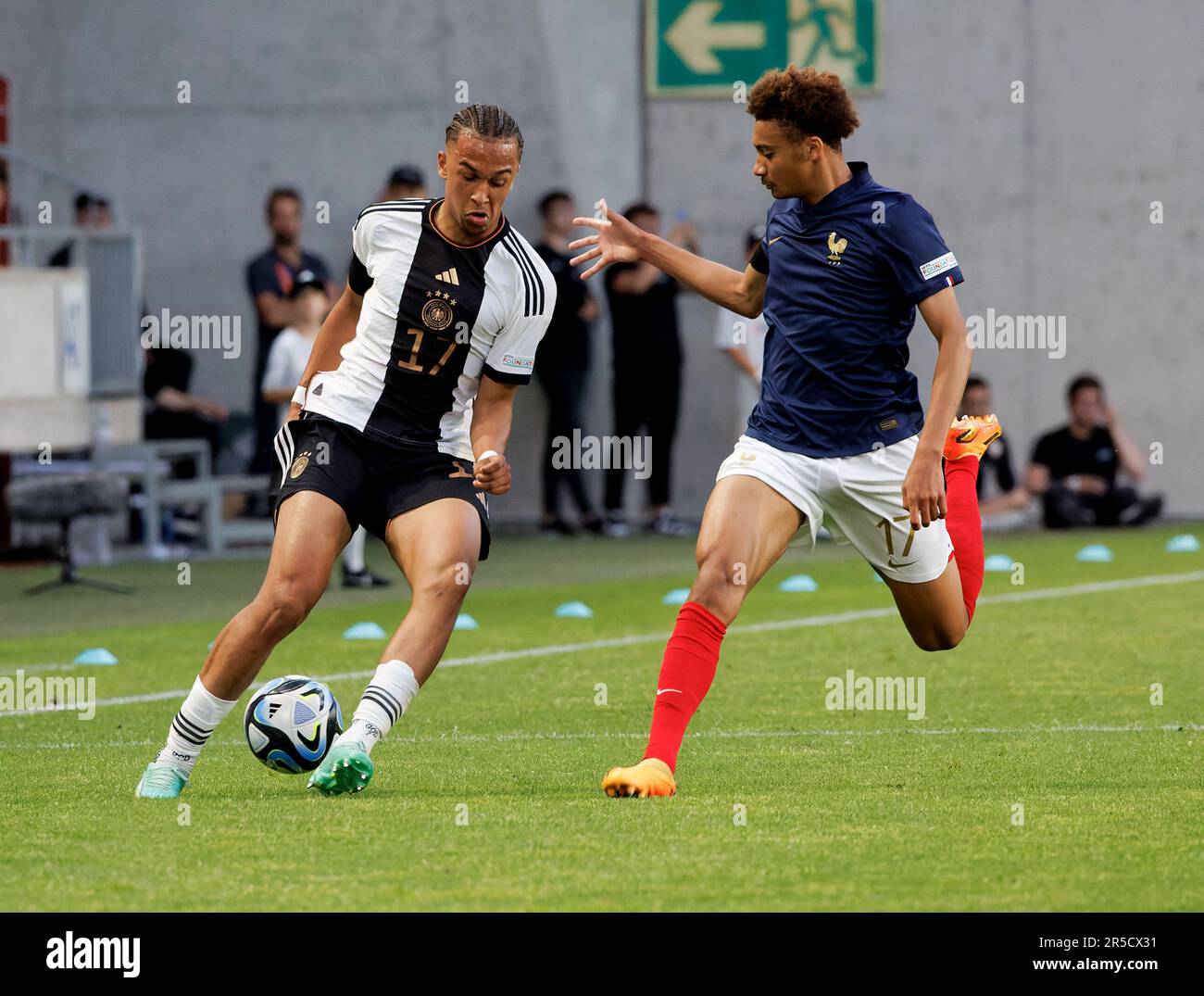 Budapest, Hungary. 2nd June, 2023. Tidiam Gomis of France challenges ...
