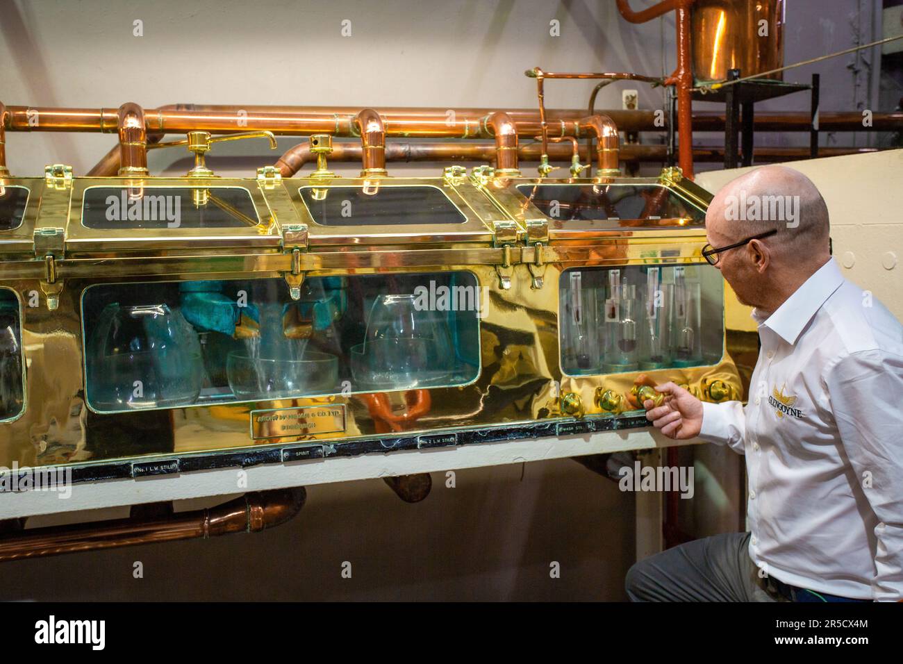 Robbie Hughes, the Master Distiller of Glengoyne at Glengoyne ...