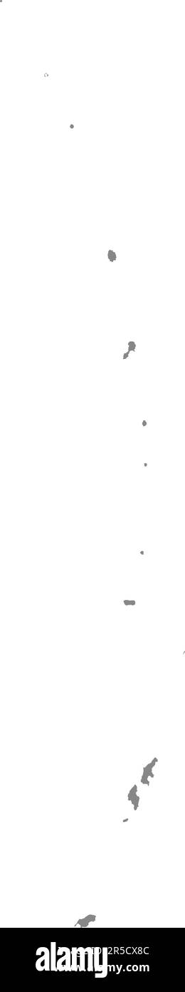 GRAY CMYK color map of NORTHERN MARIANA ISLANDS, USA Stock Vector Image ...