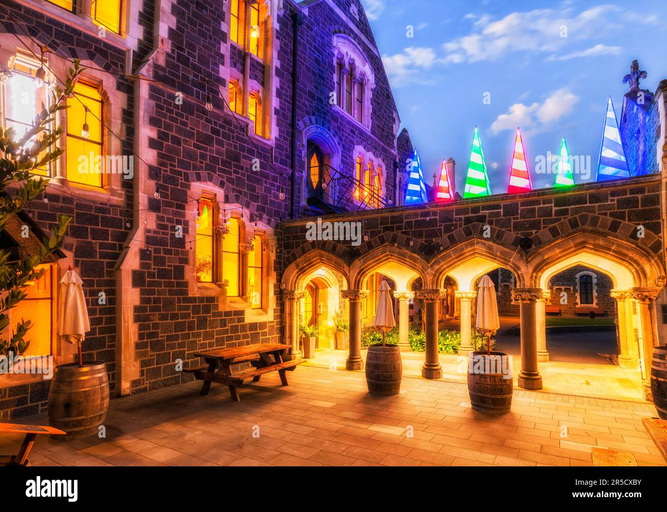 HIstoric courd yard in education culture precinct of Chrustchurch city ...