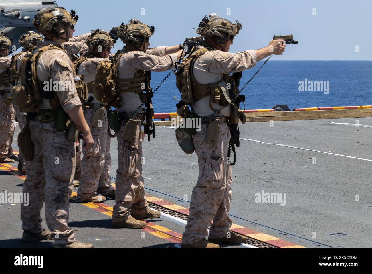 ATLANTIC OCEAN (May 28, 2023) Marines, assigned to the 26th Marine ...