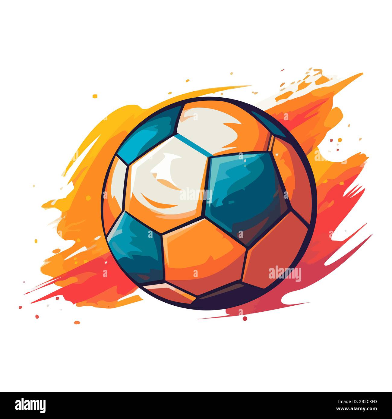 Abstract Soccer Ball Logo