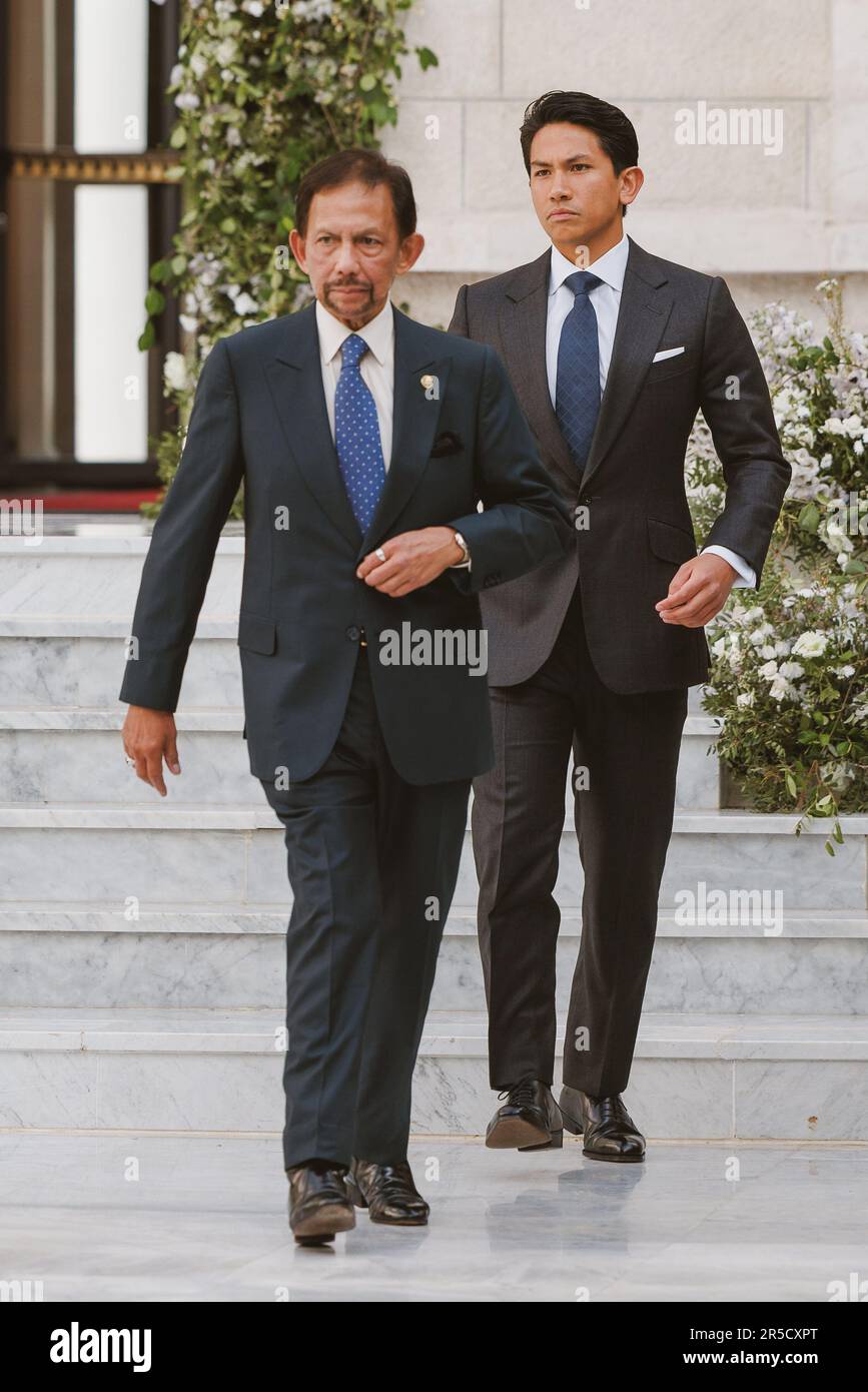 Amman, Jordan. 01st June, 2023. Sultan Hassanal Bolkiah and Prince ...