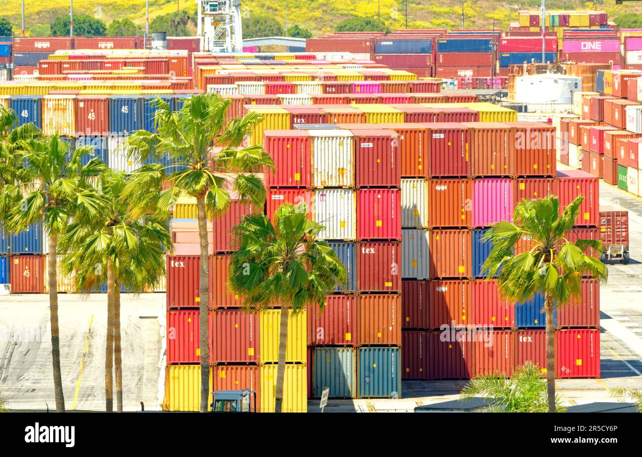 LOS ANGELES, CALIFORNIA - April 22, 2023: The Port of Los Angeles ...