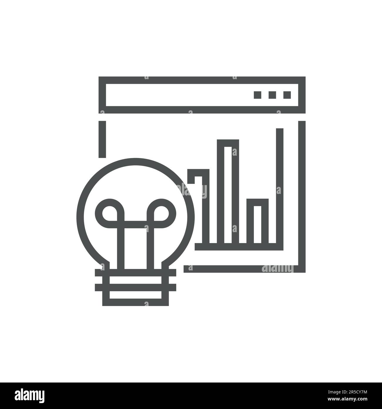 Analytics vector icon. Analytics concept stroke symbol design. Thin graphic elements vector ...