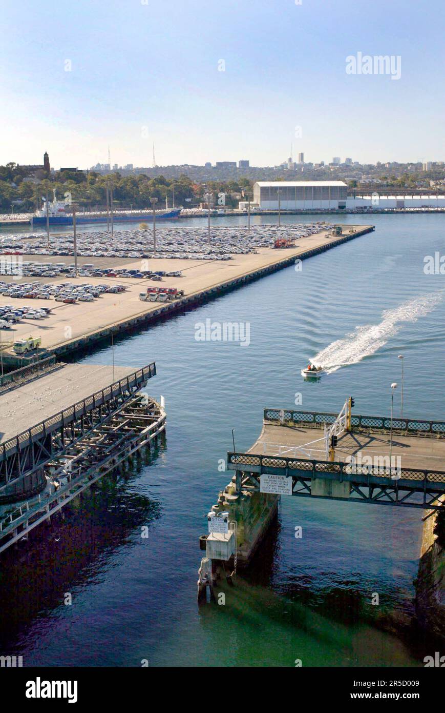 Glebe Island and Glebe Island Bridge in Sydney, NSW, Australia Stock ...