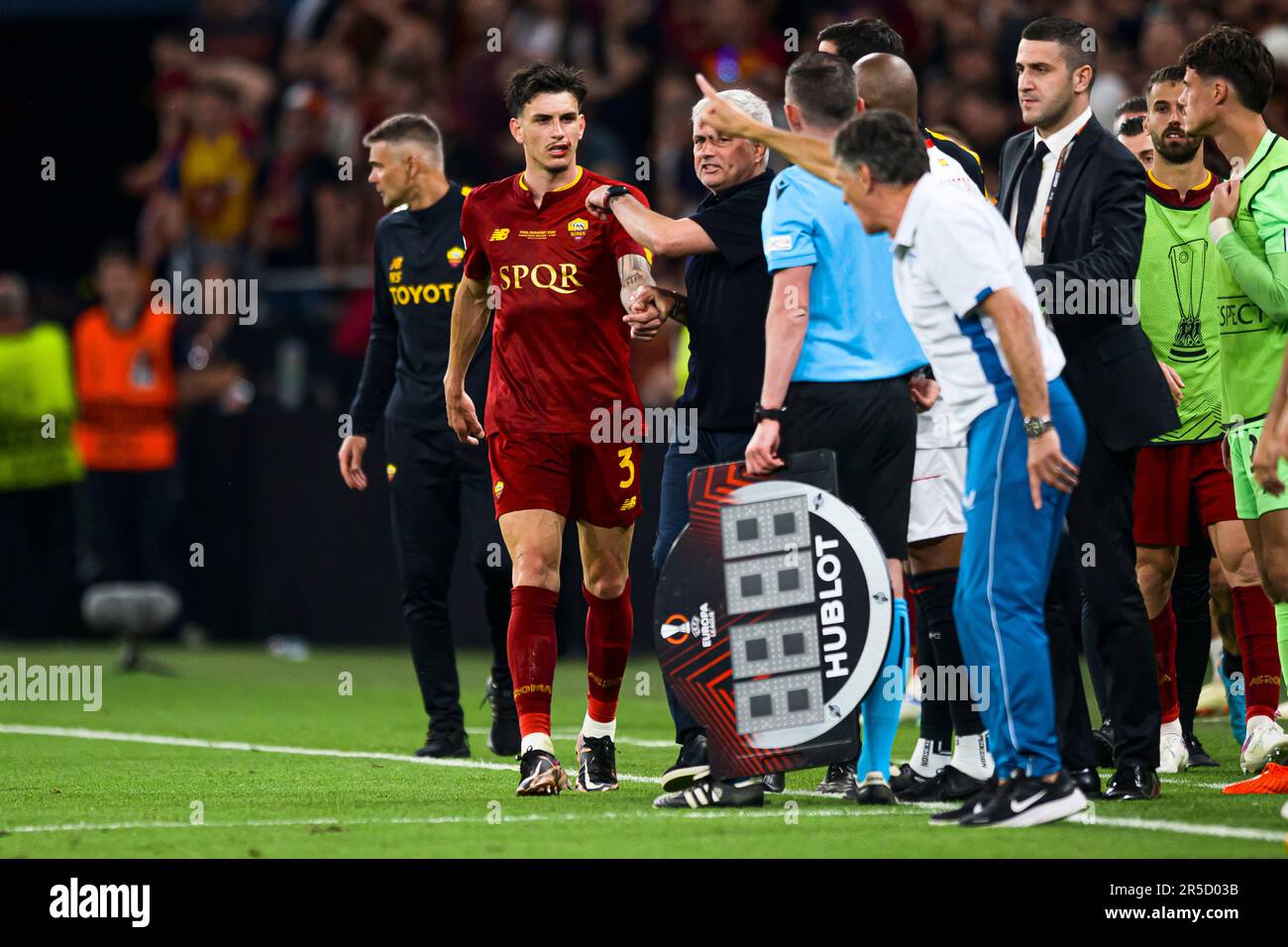 Budapest, Hungary. 31 May 2023. Jose Mourinho, head coach of AS Roma ...